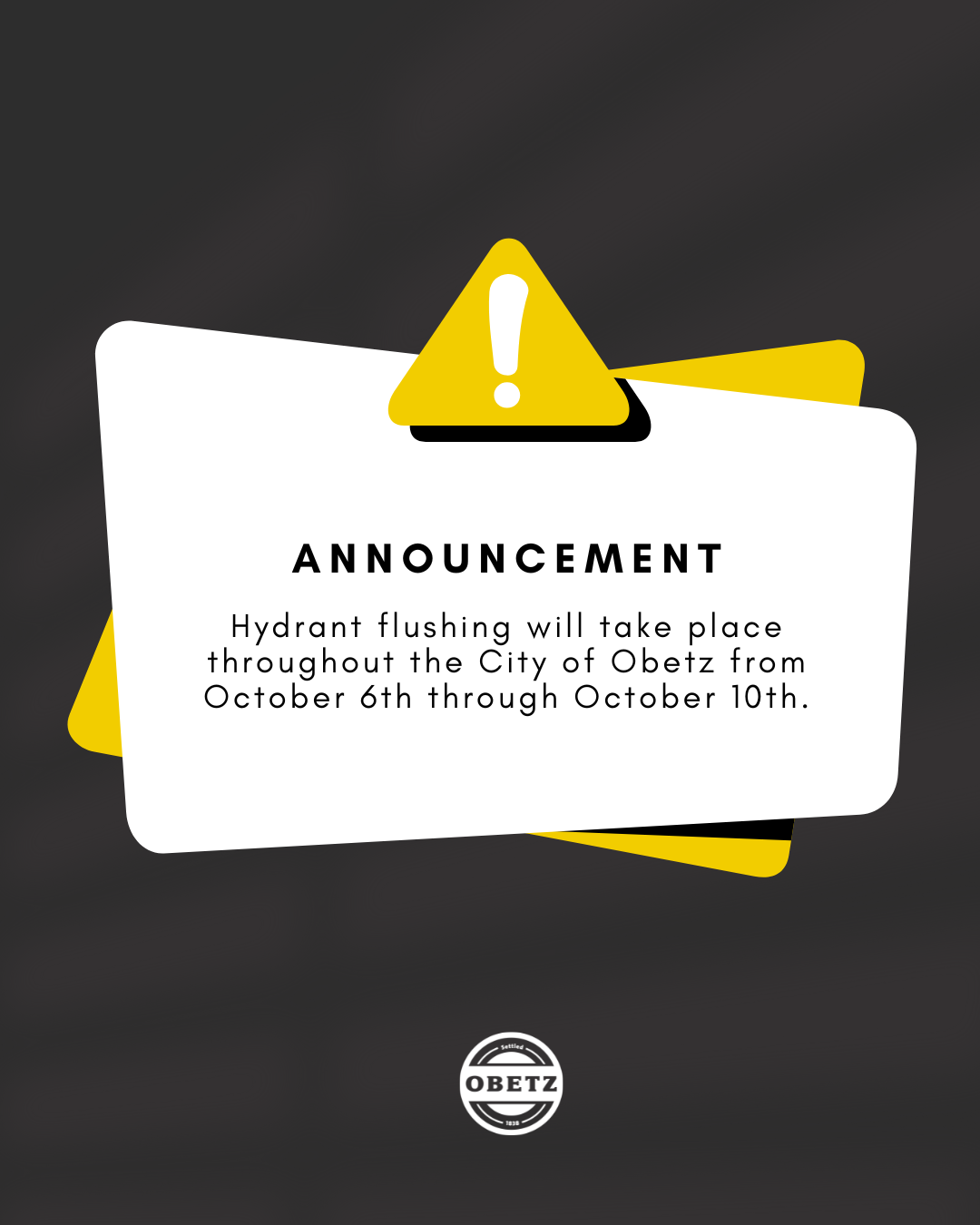 hydrant flush 2025 - City of Obetz